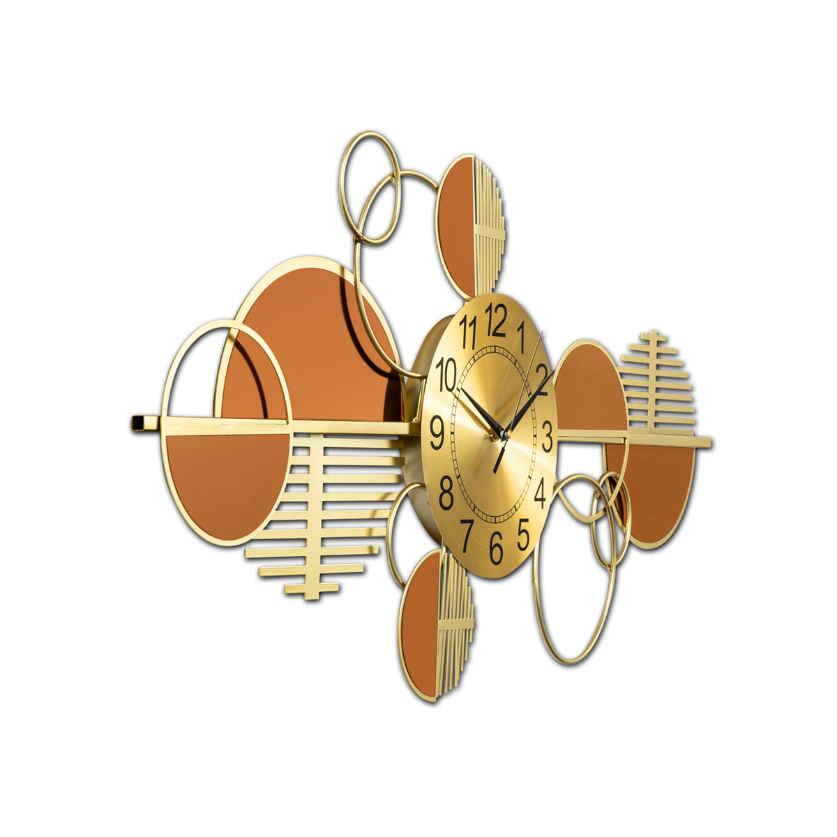 Golden Orbit Metal Wall Art Clocks for the Home Buy Wall Clock Online ...