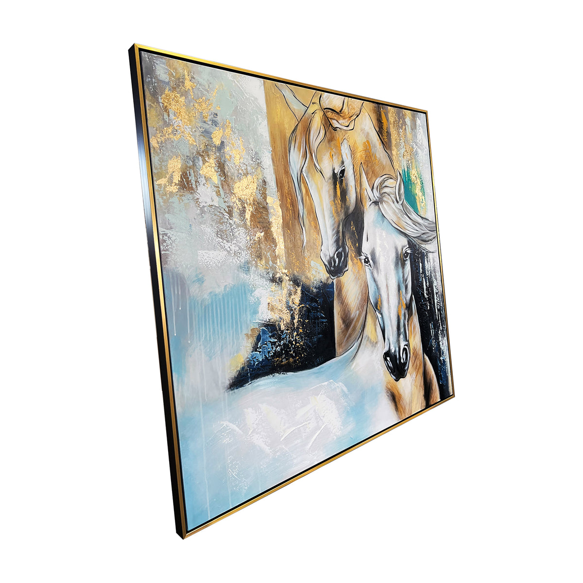 Buy Horse Zenith 100% Hand Painted Wall Painting(With outer Floater ...
