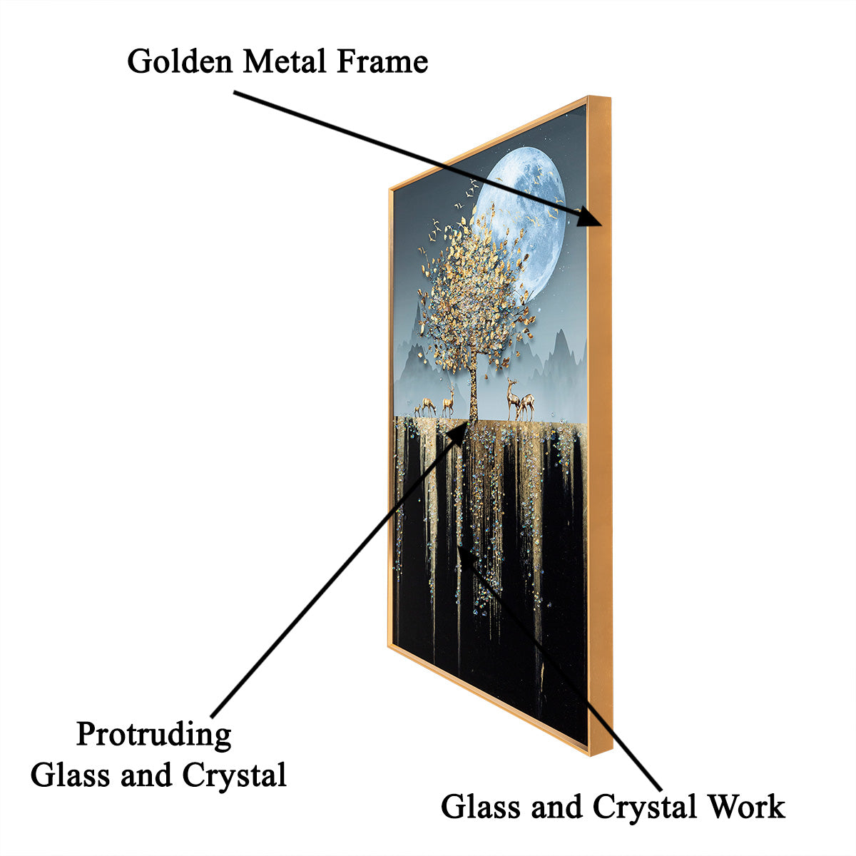 Buy Magical Tree Crystal Glass Painting | Dekor Company