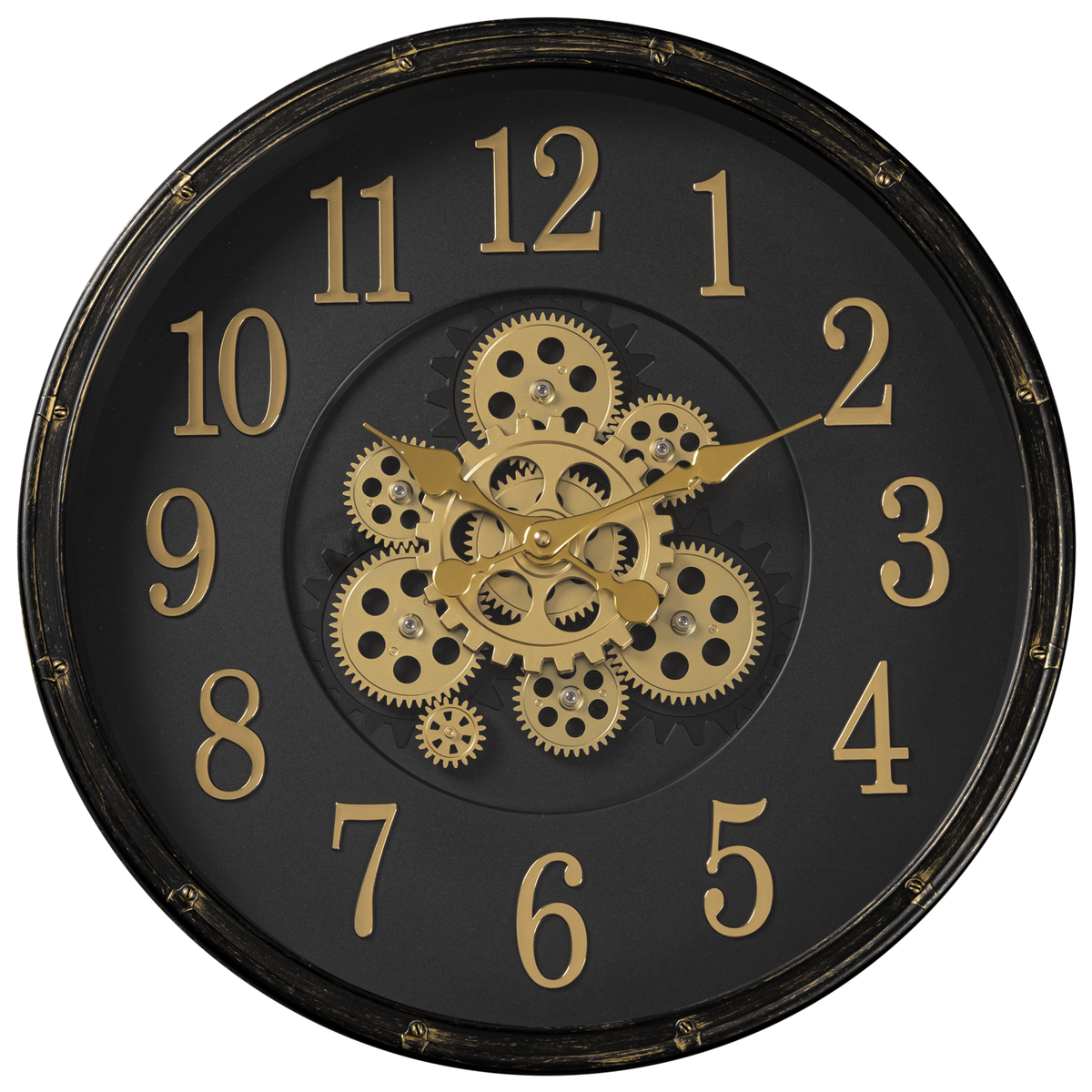 Timekeeper's Echo Luxury Designer Wall Clock Online With Moving Gear M ...