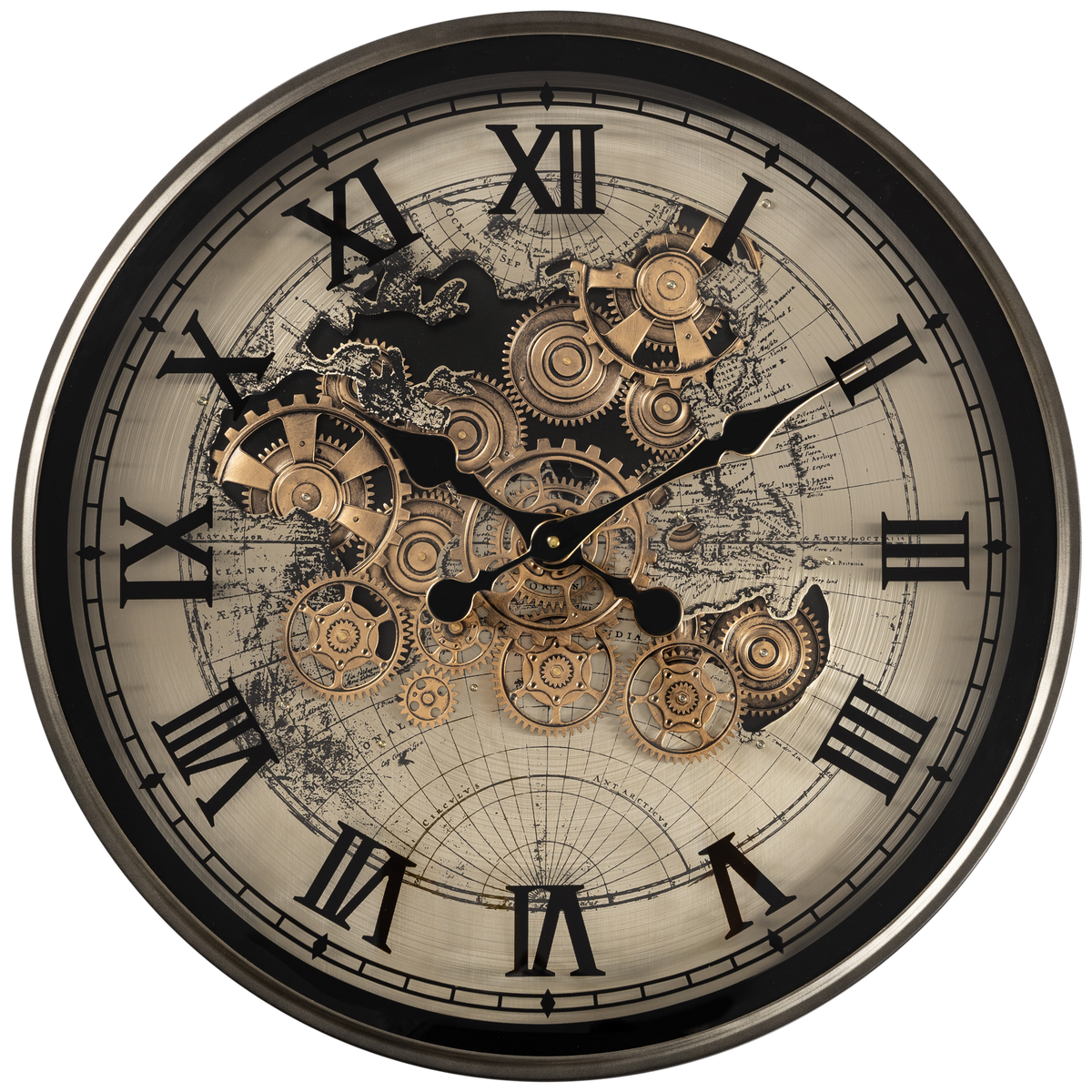 Buy Time Lock Designer Wall Clock With Moving Gear Mechanism – Dekor ...