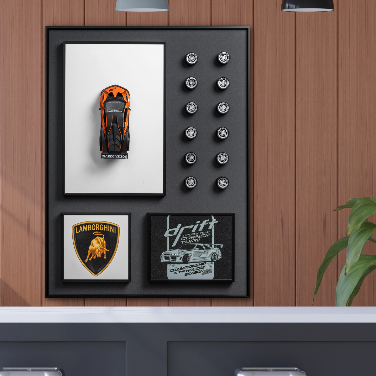 Buy Lamborghini Car Racing Shadow Box | Dekor Company