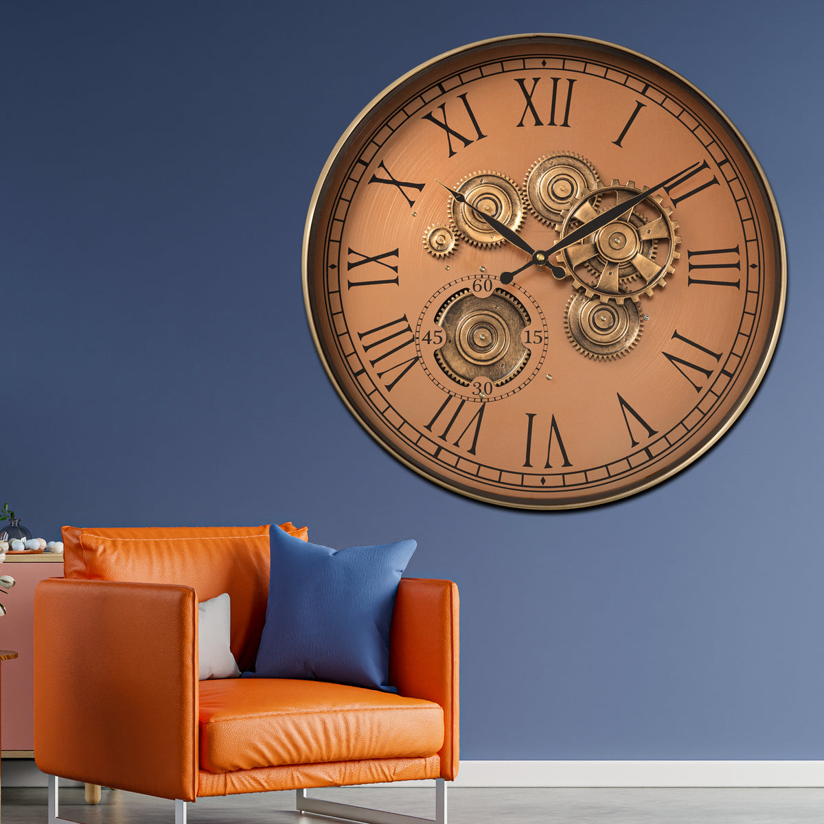 Buy Flux Dial Designer Wall Clock With Moving Gear Mechanism – Dekor ...