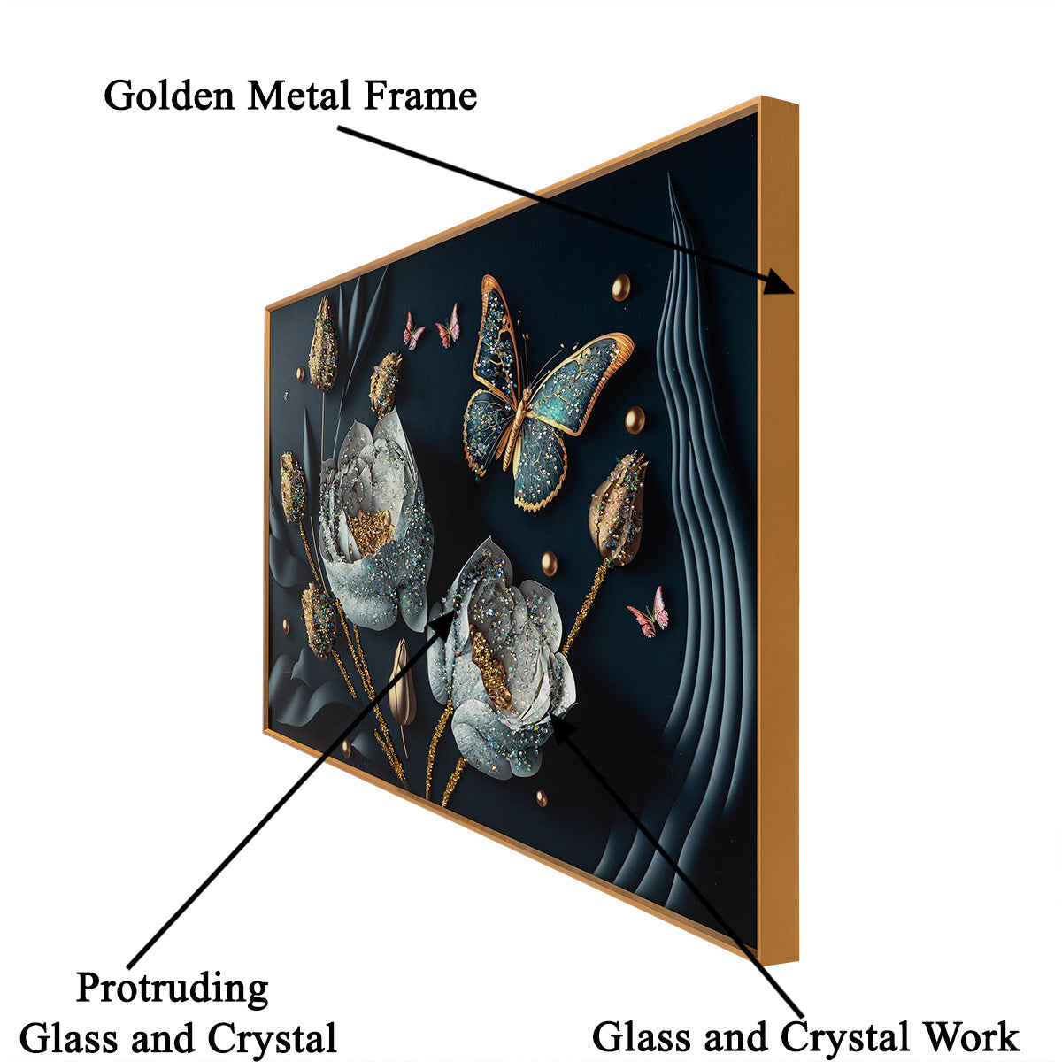 Buy Nature's Artistry Crystal Glass Painting | Dekor Company
