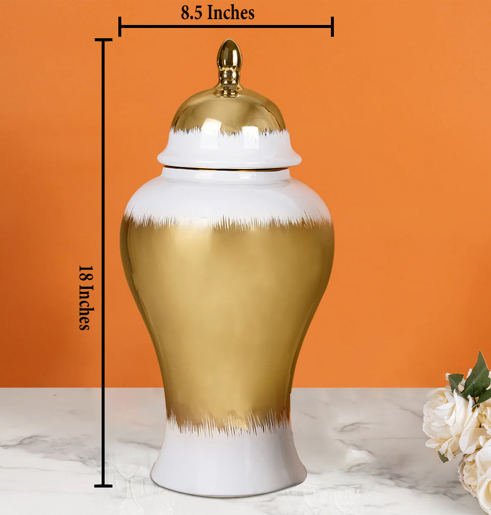 Radiant Monarch Decorative Ceramic Vase And Showpiece - Big – Dekor Company