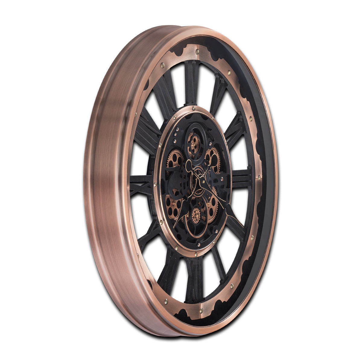 Velvet Time Luxury Designer Wall clocks for the Home With Moving Gear ...