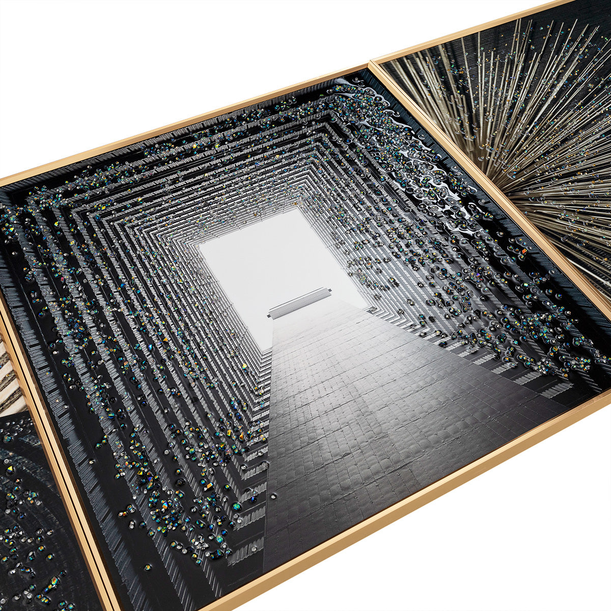 Reflective Illusion Crystal Glass Painting-Set of 3 | Dekor Company