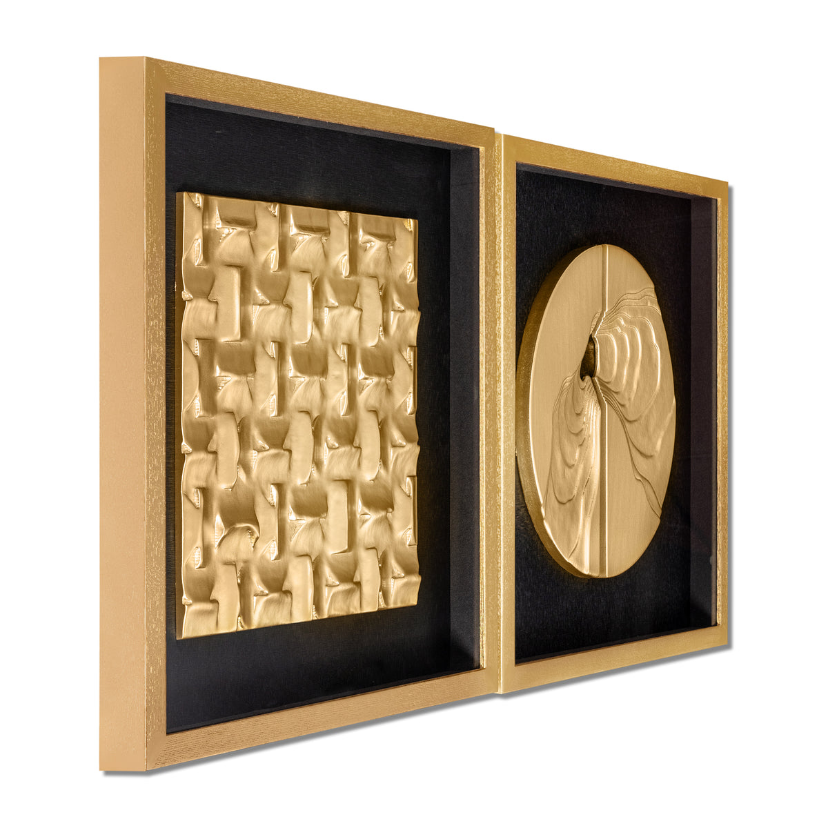 Celestial Rift & Golden Matrix Shadow Box for Wall Decoration - Set of ...