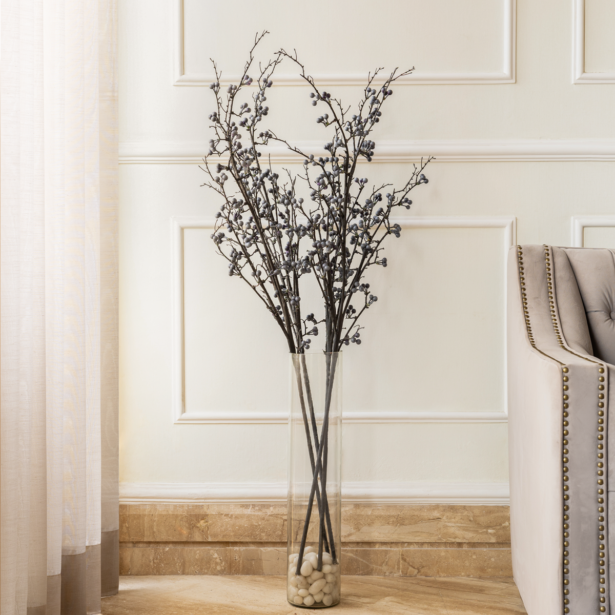 Everlasting Blueberry Artificial Stem (Single Stem Only) – Dekor Company