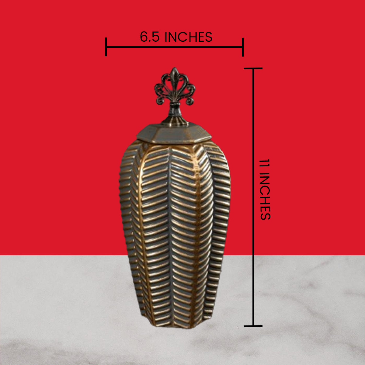 Opulent Oasis Decorative Vase and Showpiece-Set Of 2 | Dekor Company
