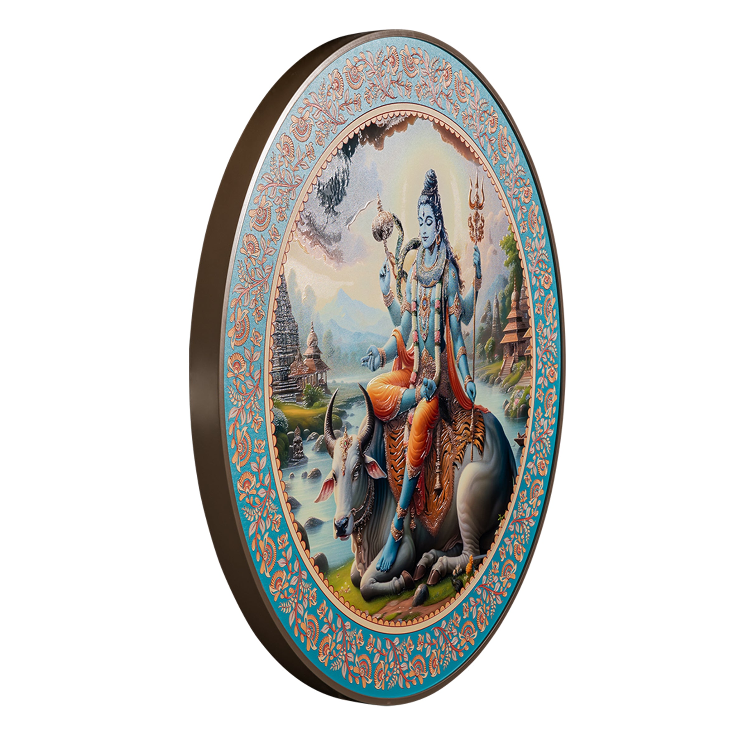 Lord Mahadev Painting With Nandi For Home – Dekor Company