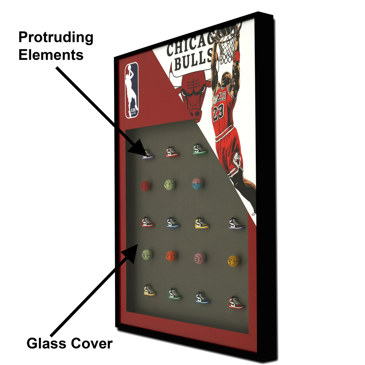 Buy Michael Jordan Chicago Bulls Shadow Box | Dekor Company