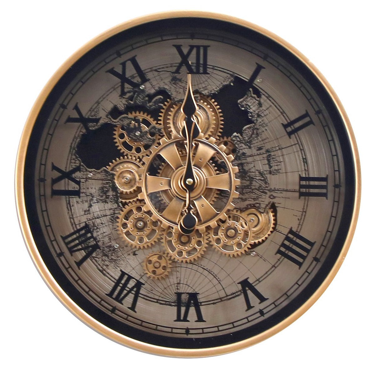 Minute Mate Luxury Designer Wall Clocks for the Home With Moving Gear ...