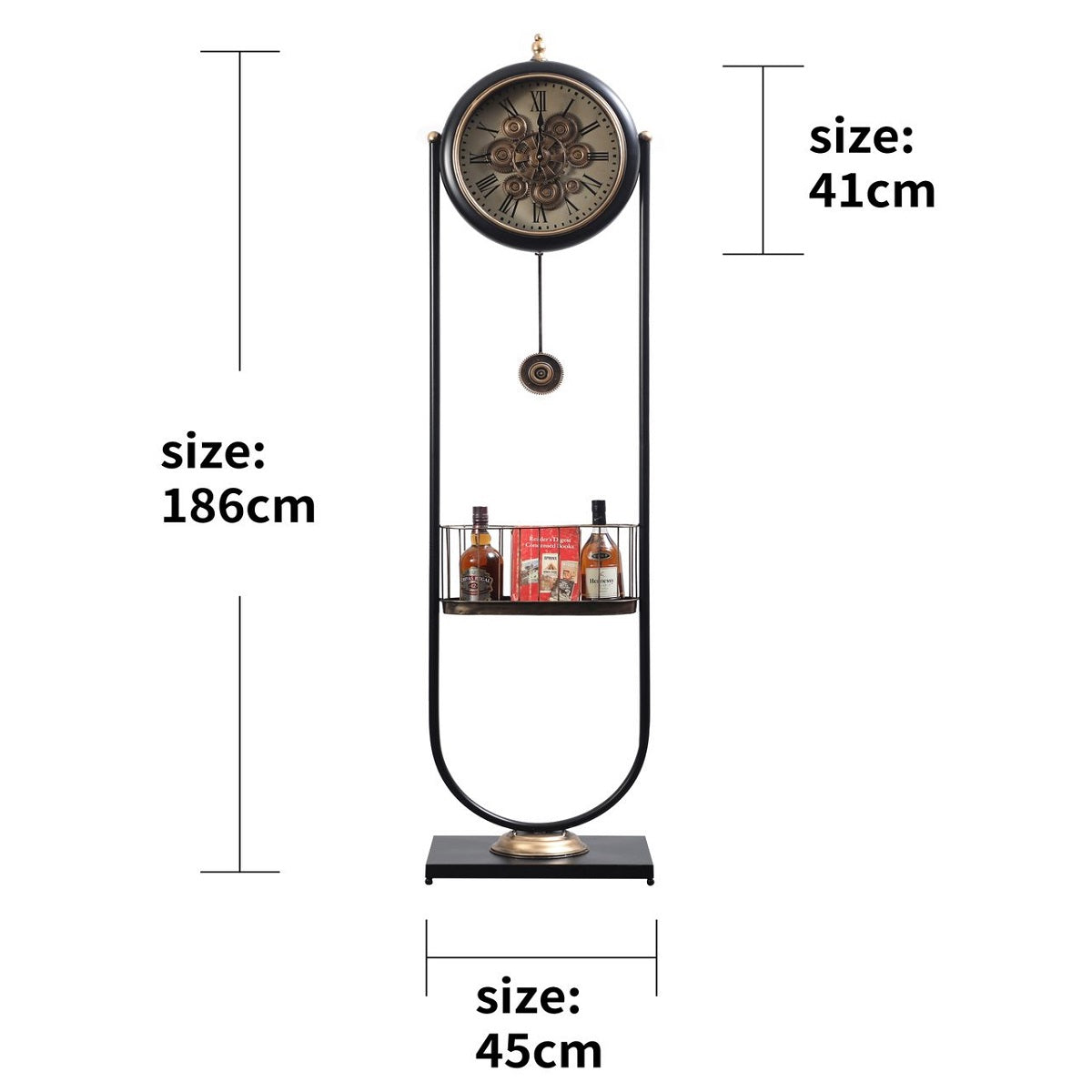 Arcadia Luxury Designer Pendulum Clock With Moving Gear/Pendulum Mecha ...