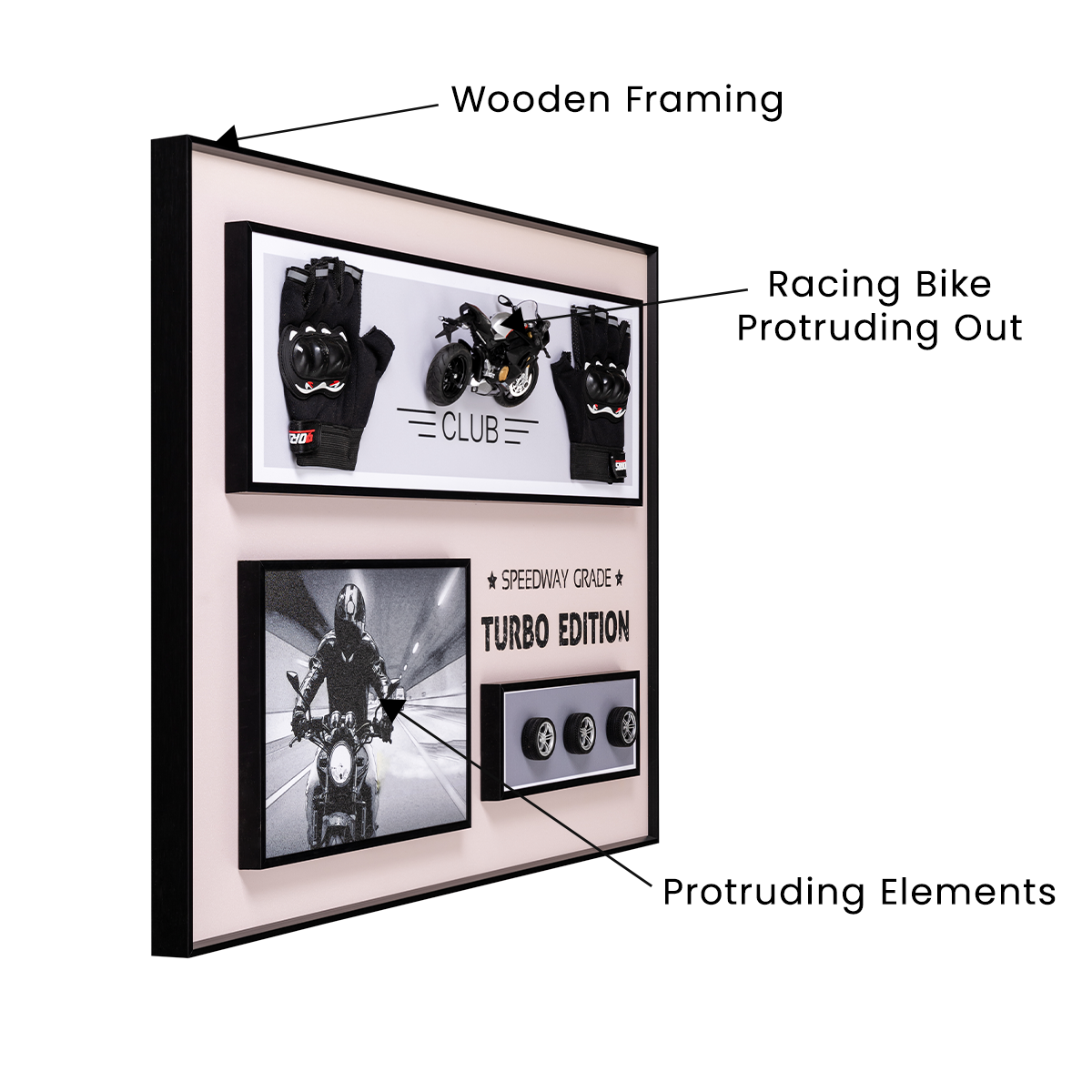 Motorbike Enthusiasts Pop Art Shadow Box – Dekor Company