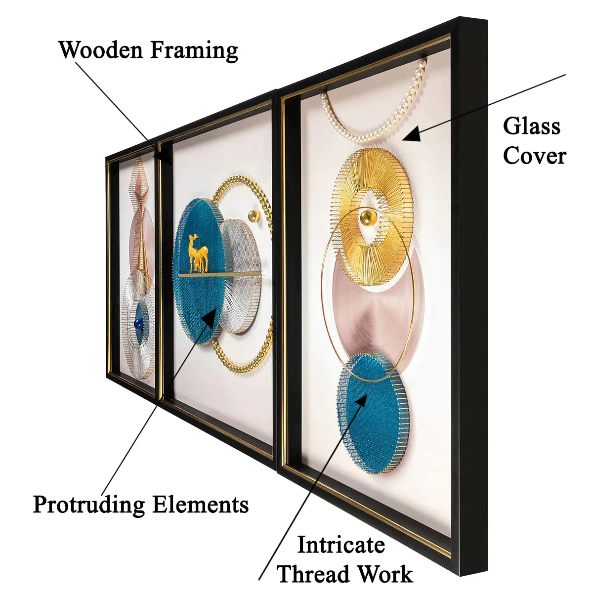 Buy Abstracted Ecstasy Shadow Box Wall Decoration Showpiece – Dekor Company