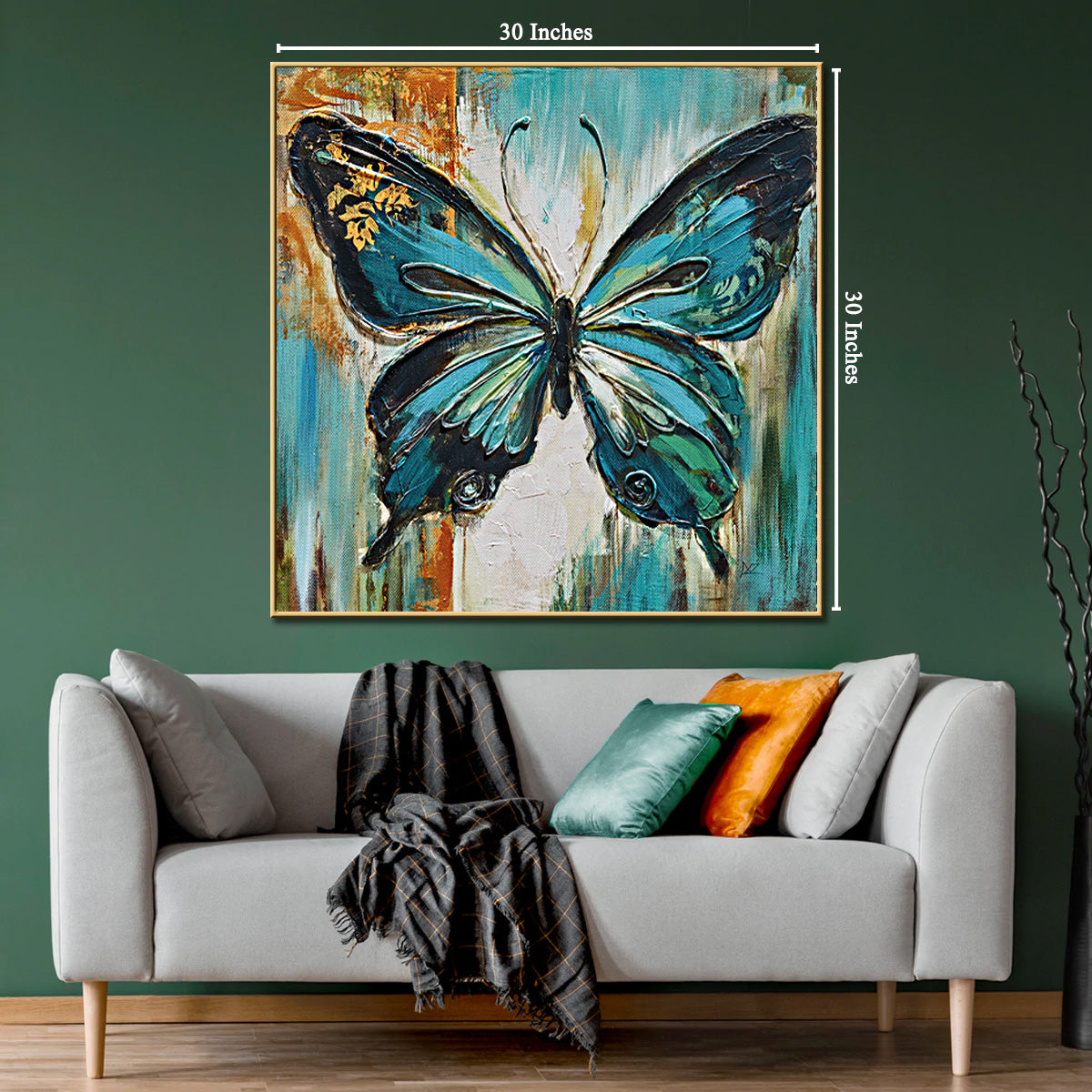 Buy Artsy Butterfly Framed Canvas Print | Dekor Company
