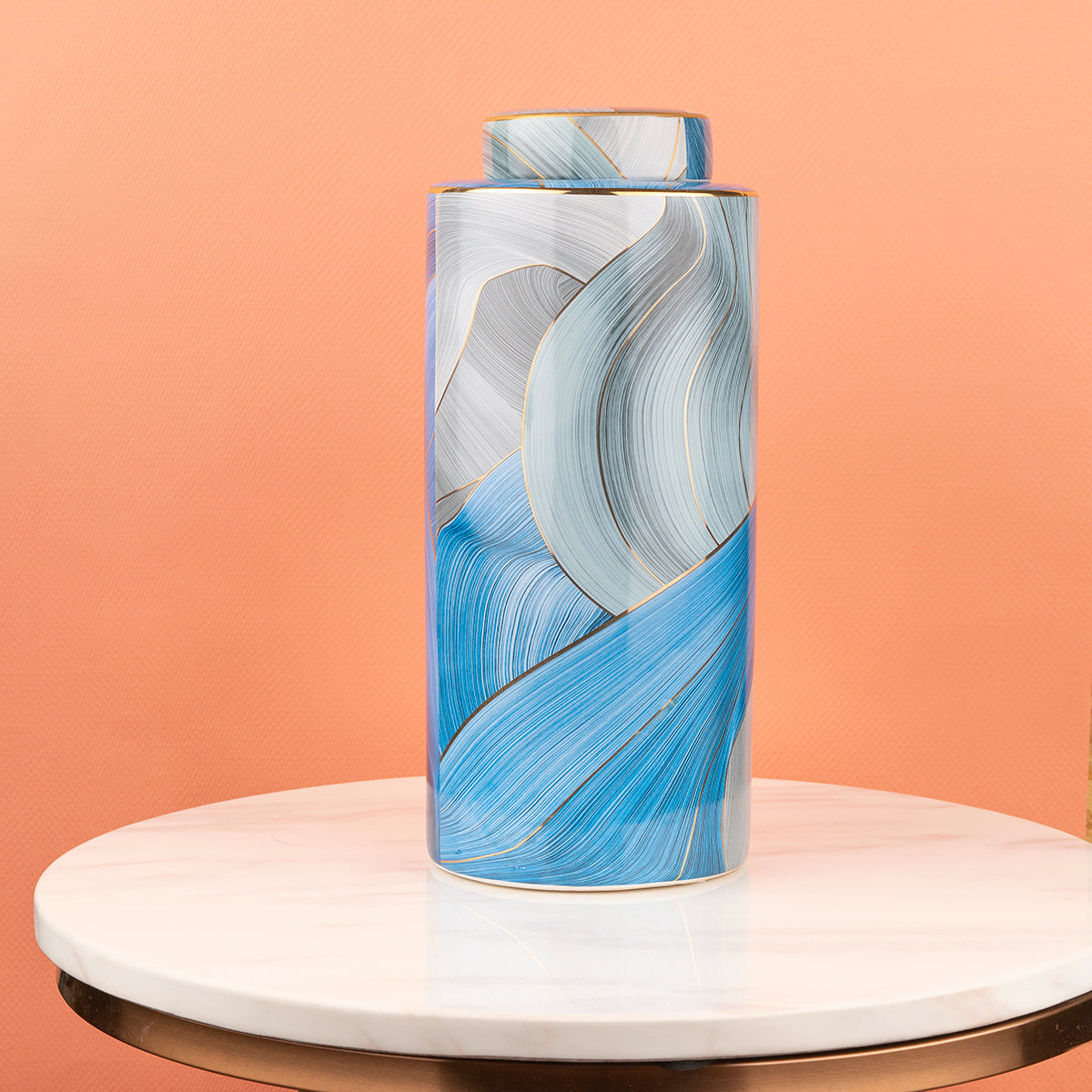 Buy Bosphorus Texture Decorative Jar-Big | Dekor Company