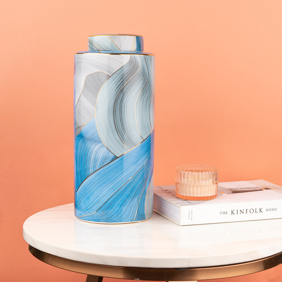 Buy Bosphorus Texture Decorative Jar-Big | Dekor Company