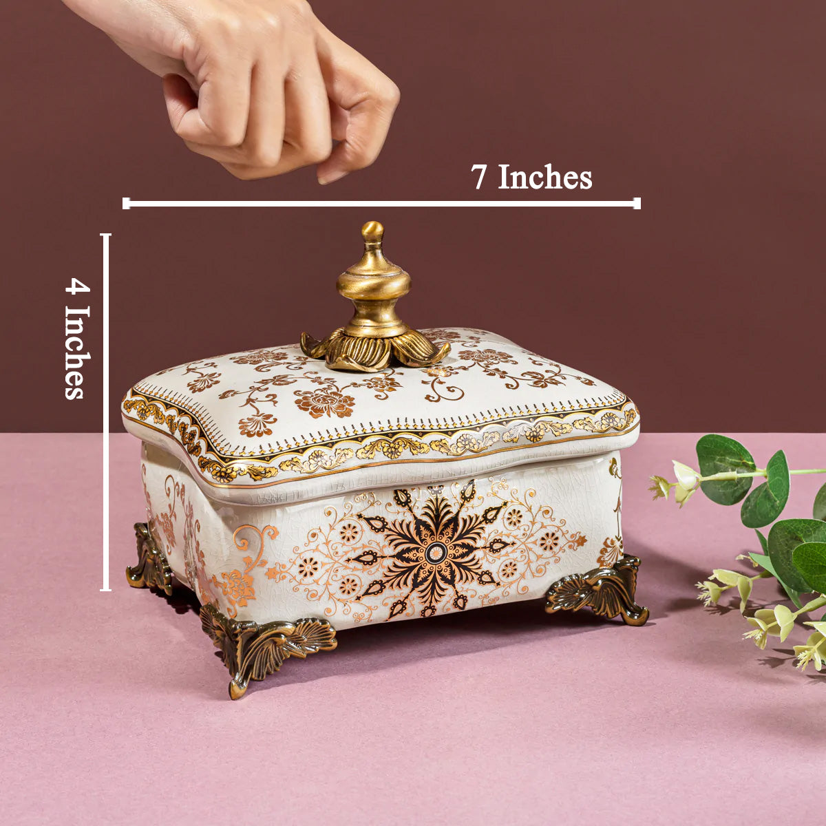 Buy Secret Desire Trinket Box Decorative Ceramic Vase & Showpiece ...