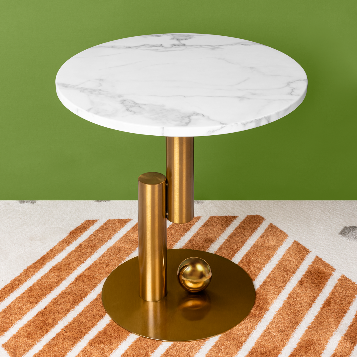 Rustic Rose Accent Table - Gold (Stainless Steel) – Dekor Company