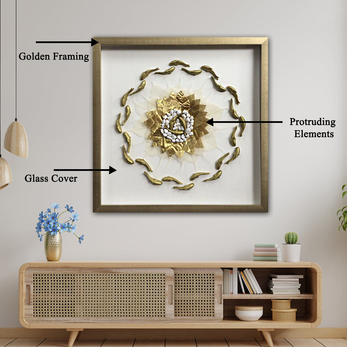 Radiant Delight Shadow Box Wall Decoration Piece | Dekor Company